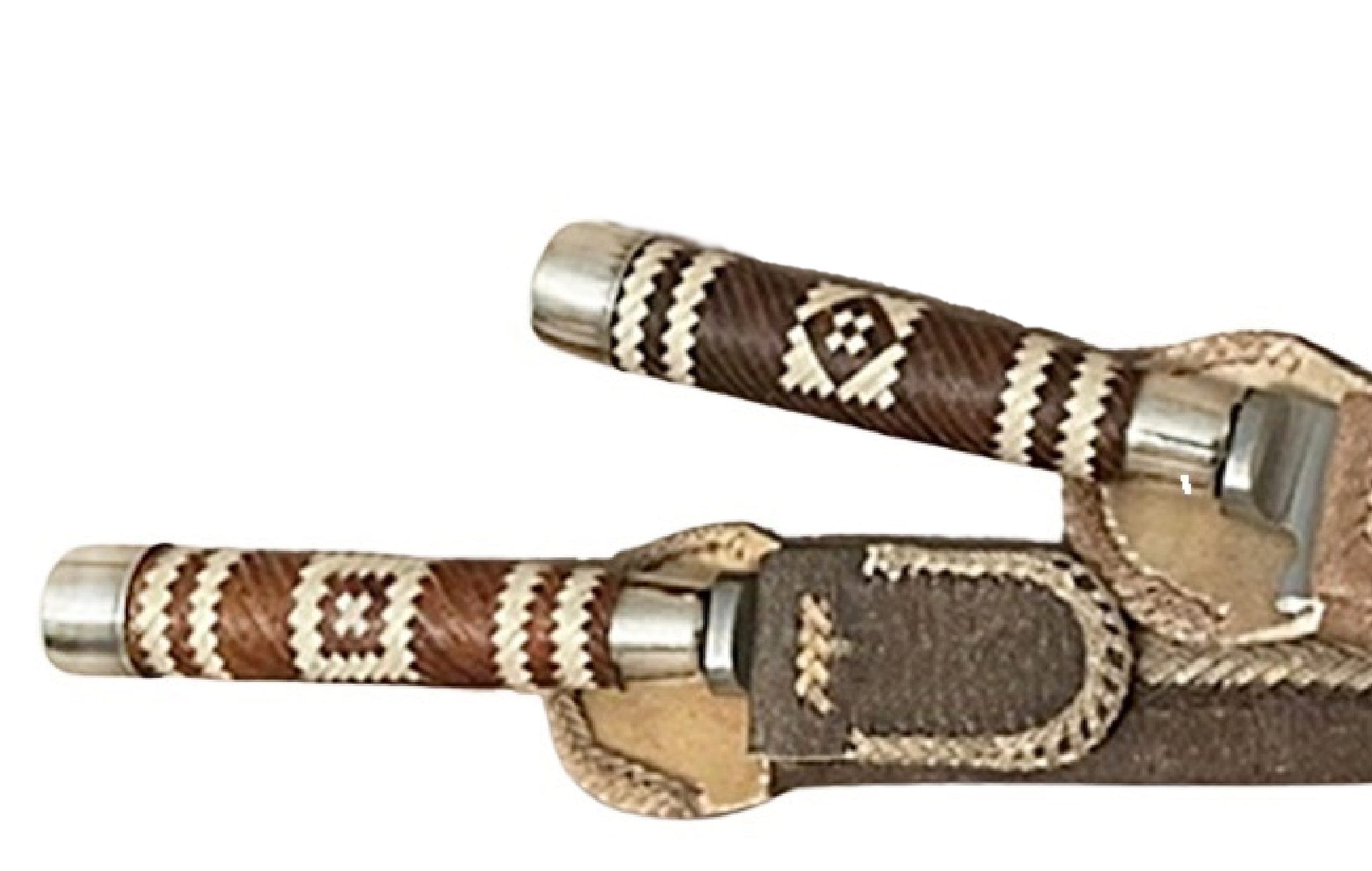 FIXED BLADE GAUCHO KNIFE, HAND BRAIDED RAWHIDE HANDLE, 100% CRAFTED BY ...